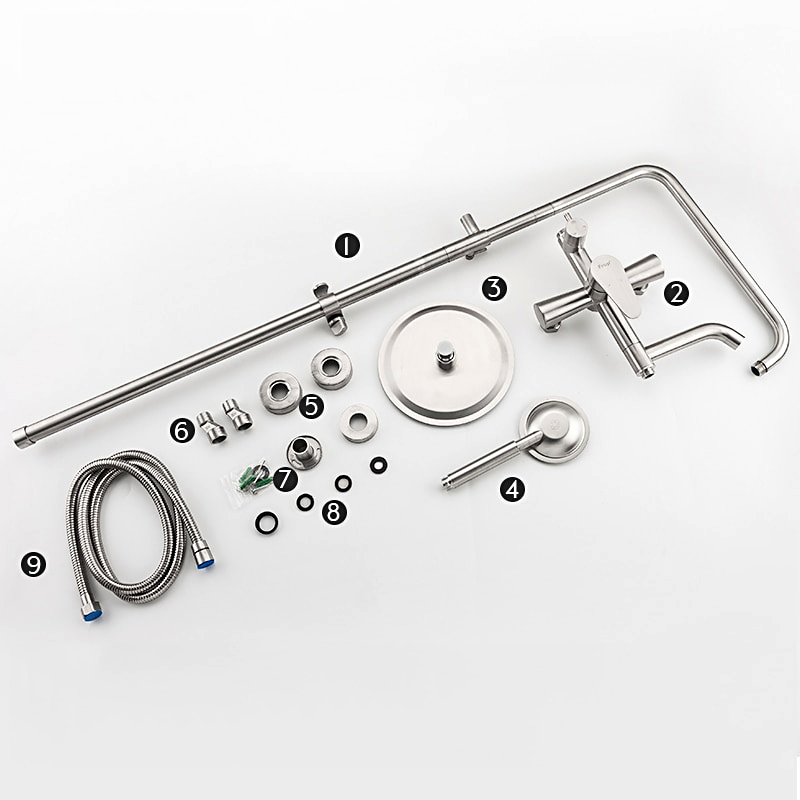 Душевая стойка со смесителем Frap F2448 купить в Москве - интернет-магазин FRAP