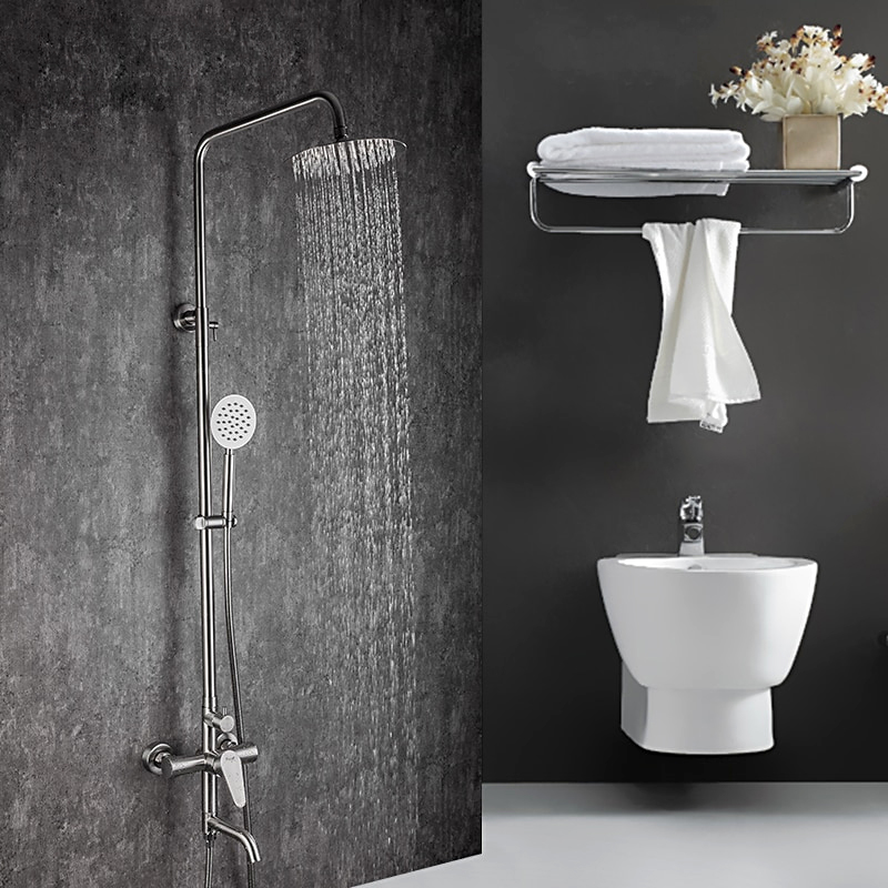 Душевая стойка со смесителем Frap F2448 купить в Москве - интернет-магазин FRAP